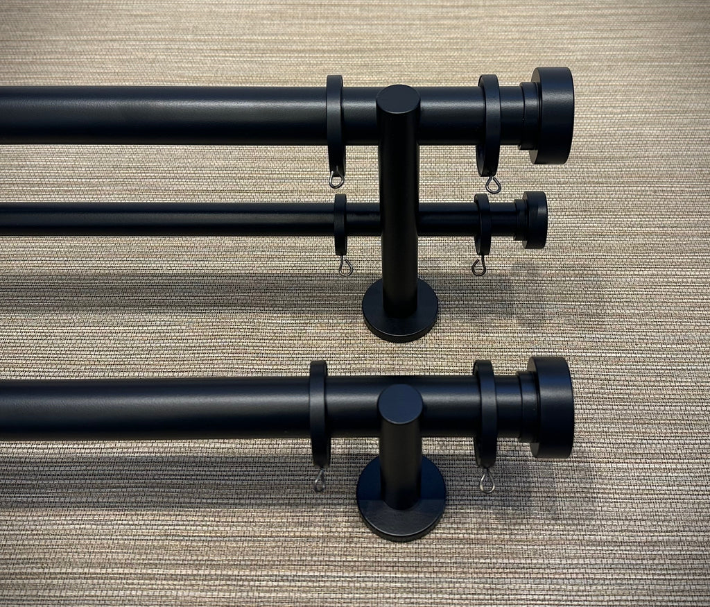 30/20mm Double Black Metal Pole – Todd Knights