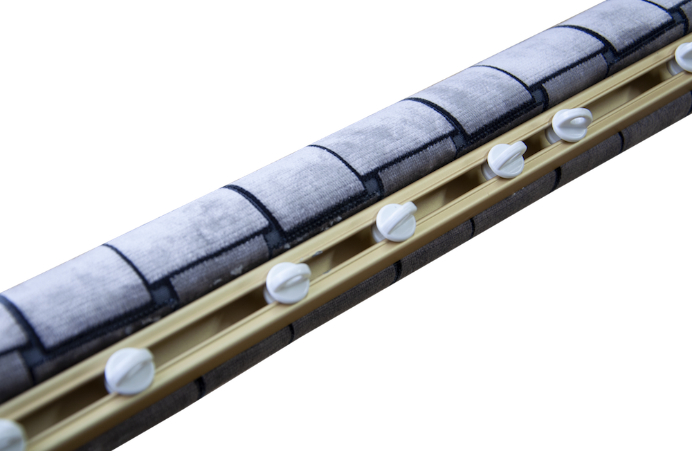 60mm Diameter Pole with inserted track, corded (for fabric wrapped pol ...